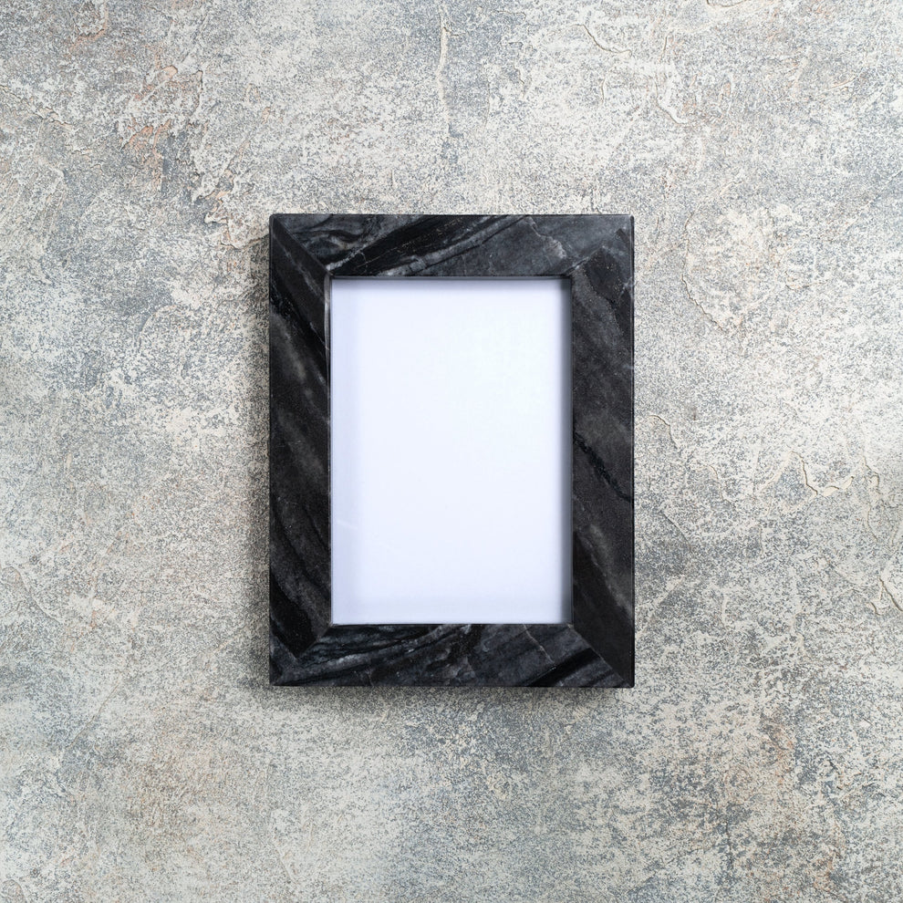 MARBLE PHOTO FRAME - Black – dolphin bear creatives nippon